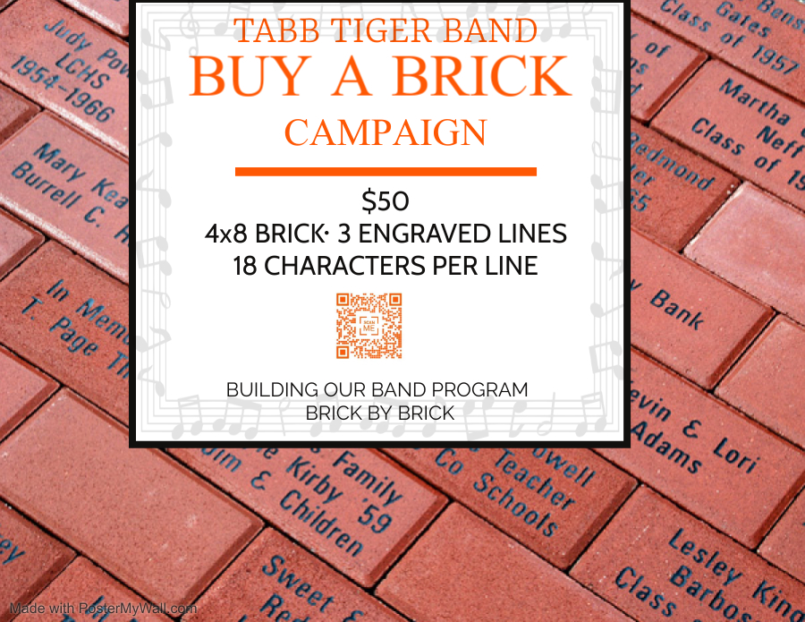 Brick Fundraiser – Tabb Tiger Bands Yorktown, VA